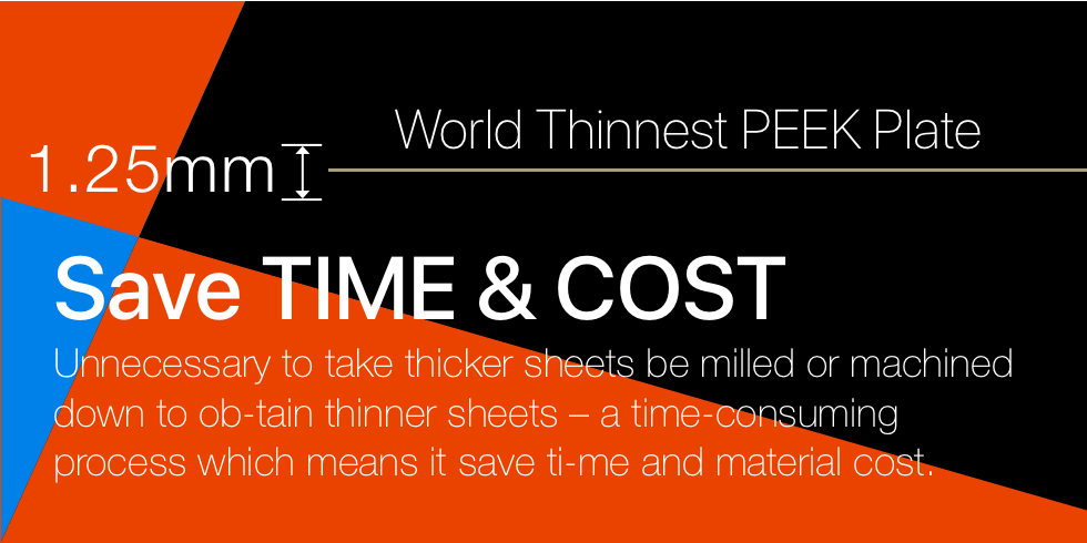 Röchling (Roechling) SUSTAPEEK PEEK World thinnest 1.25 to 10 mm calendered sheets - LORRIC